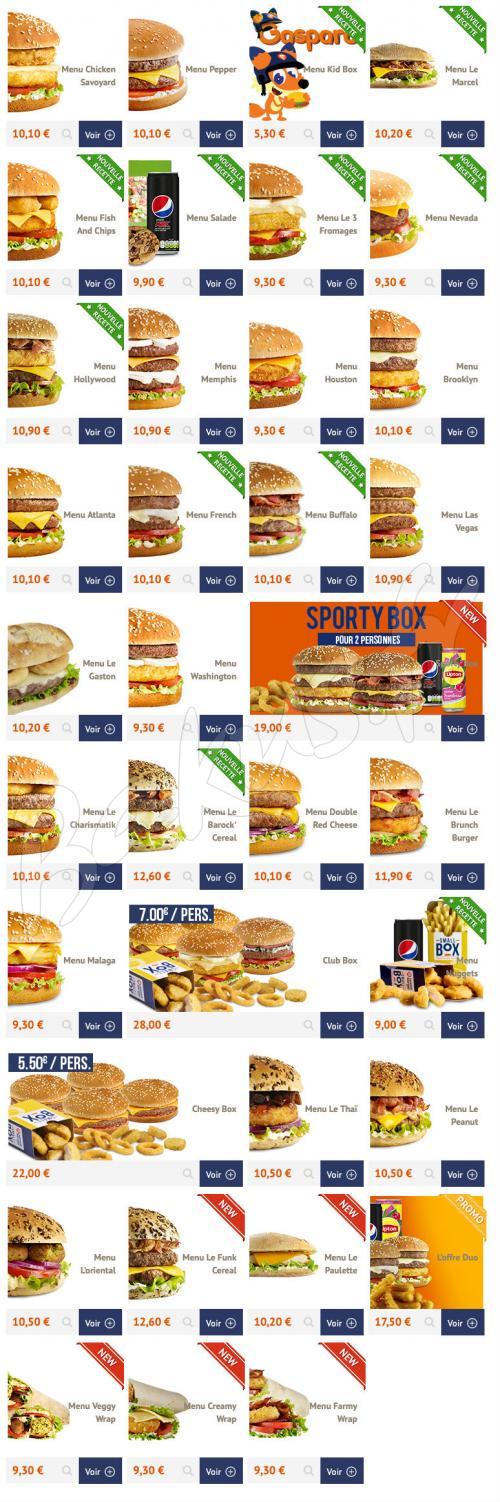 Speed Burger Roanne (42300) : Menu & Prix Speed Burger - Bakus.fr